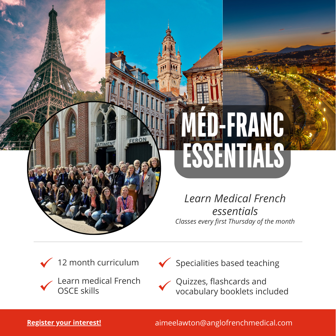 Medical French Courses | The Anglo French Medical Society
